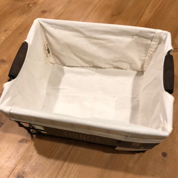 Rae Dunn | Accents | Rae Dunn Things Wire Basket W Liner Handles | Poshmark